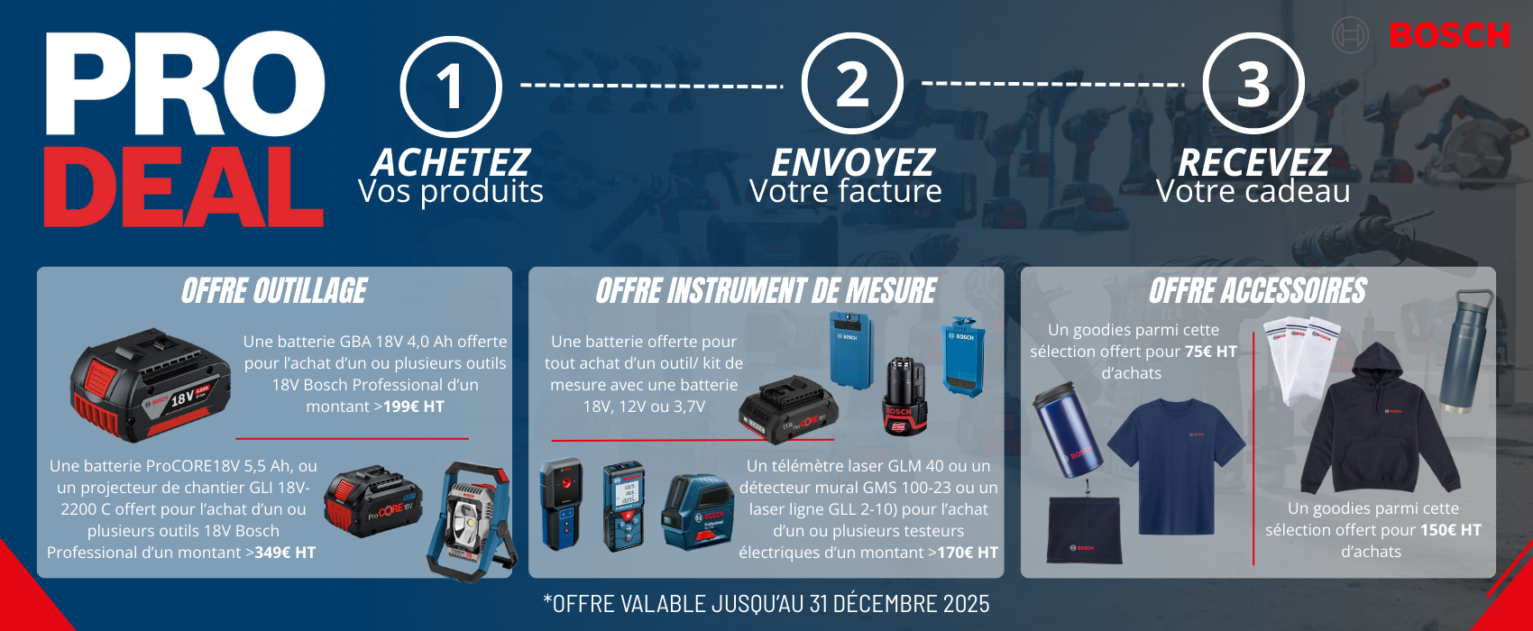 ProDeals Bosch : MaxOutil, vente en ligne Promotion en cours