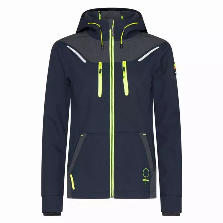 Veste femme - NORTH WAYS - Florence 1502 Marine / Jaune Fluo : Maxoutil ...