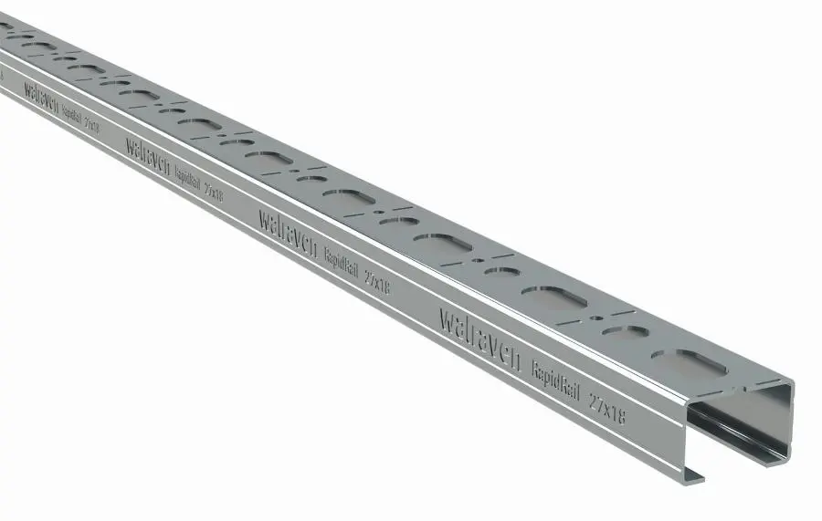 Rail de montage RapidRail - 27 x 18 mm 2 mètres GS - WALRAVEN ...