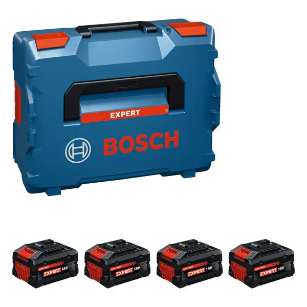 Kit de 4 batterie 18V 8.0Ah EXPERT EXBA 18V-55 - BOSCH - en L-Boxx ...