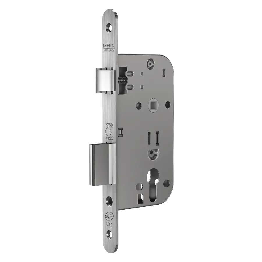 Serrure à cylindre MARC 7250 NF.QC pêne métal axe à 50 mm carré 7 – Ent ...