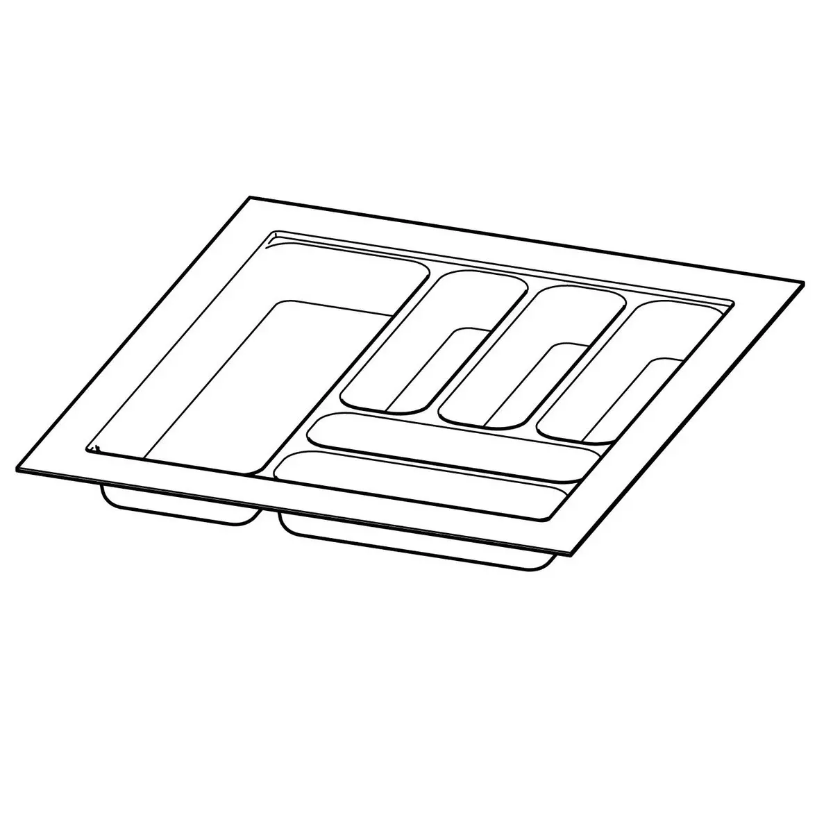 Range-couvert OrgaTray 440 - Argent - HETTICH - 91949