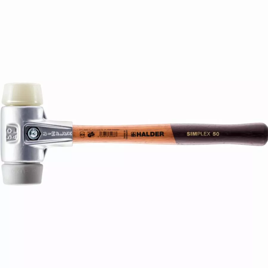 Maillet HALDER SIMPLEX TPE moyen / nylon avec boîtier en aluminium et ...